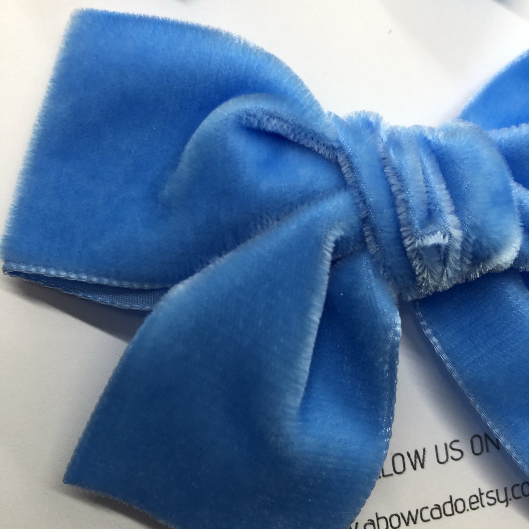 BLUE FAIENCE Velvet Bow Tiny Hair Bows Velvet Baby Bow - Etsy