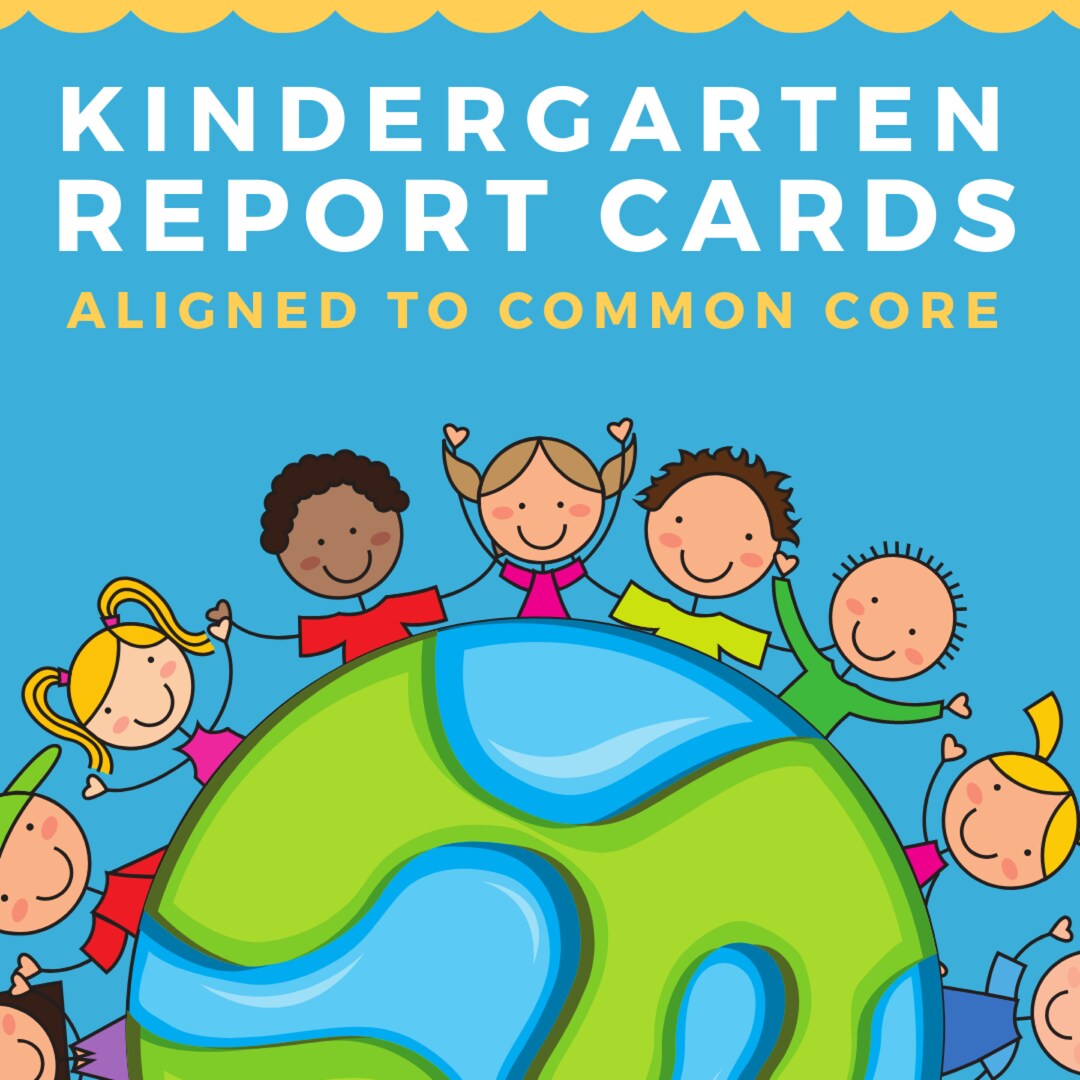 Kindergarten Report Cards Aligned to Common Core Standards - Etsy