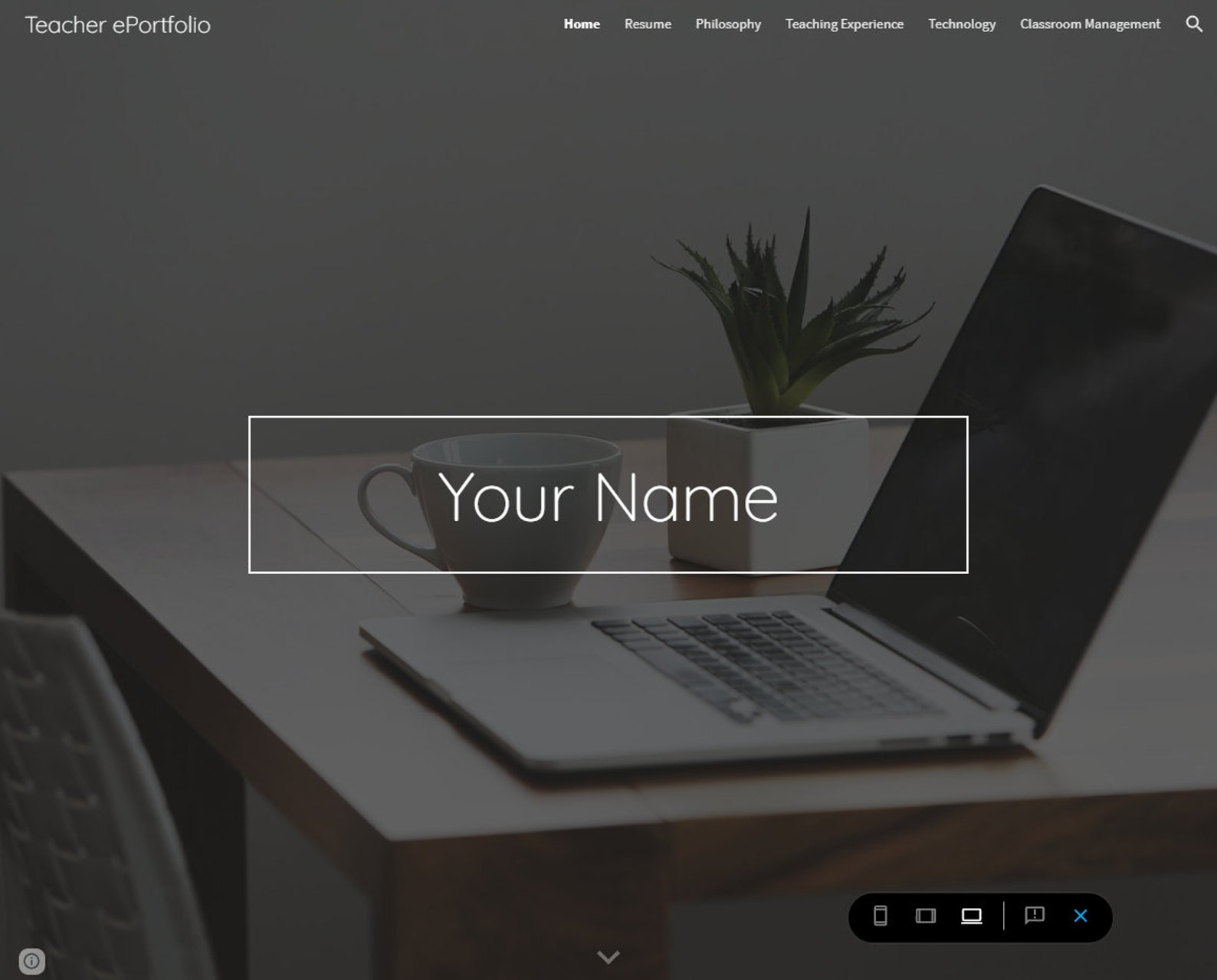 Teacher Portfolio Website Template - Etsy