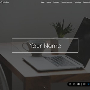 Teacher Portfolio Website Template - Etsy