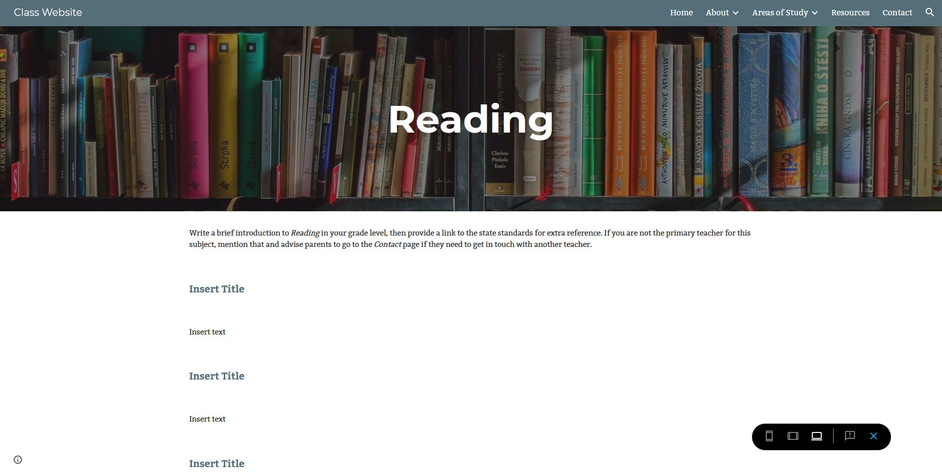 Class Website Template for Google Sites - Etsy