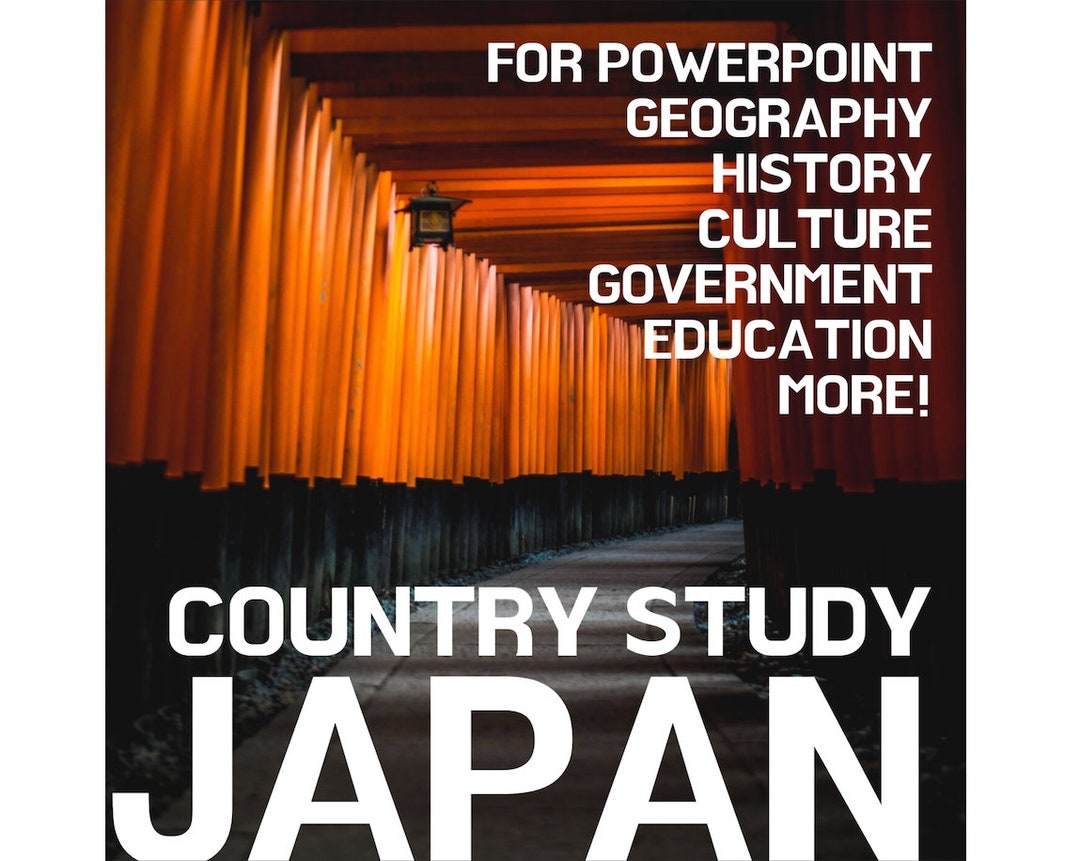 JAPAN Country Study Powerpoint: Geography, History, Culture, Government ...