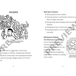 VIETNAM - Learn About Vietnam Booklet Nonfiction Country Study - Etsy