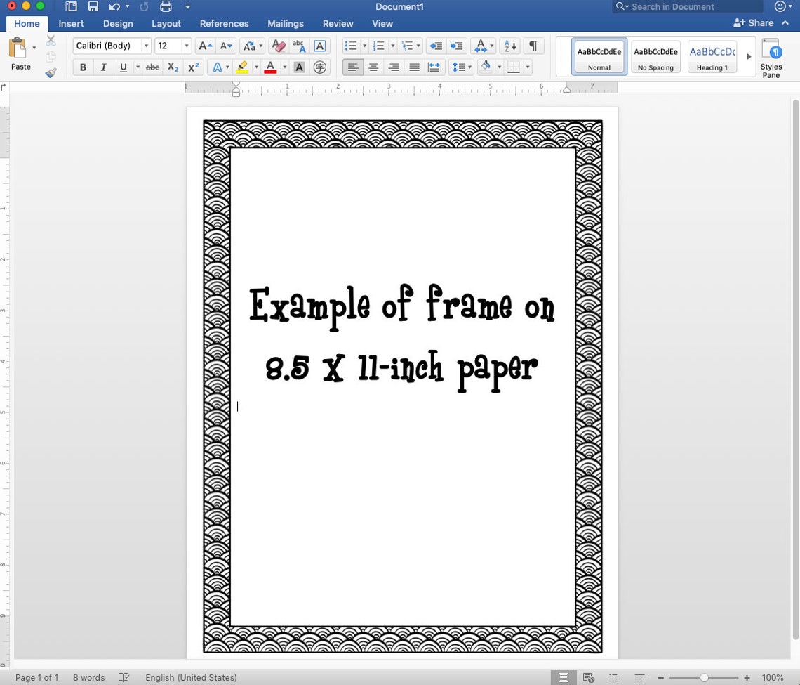 Zen Doodle Border Frames - Etsy