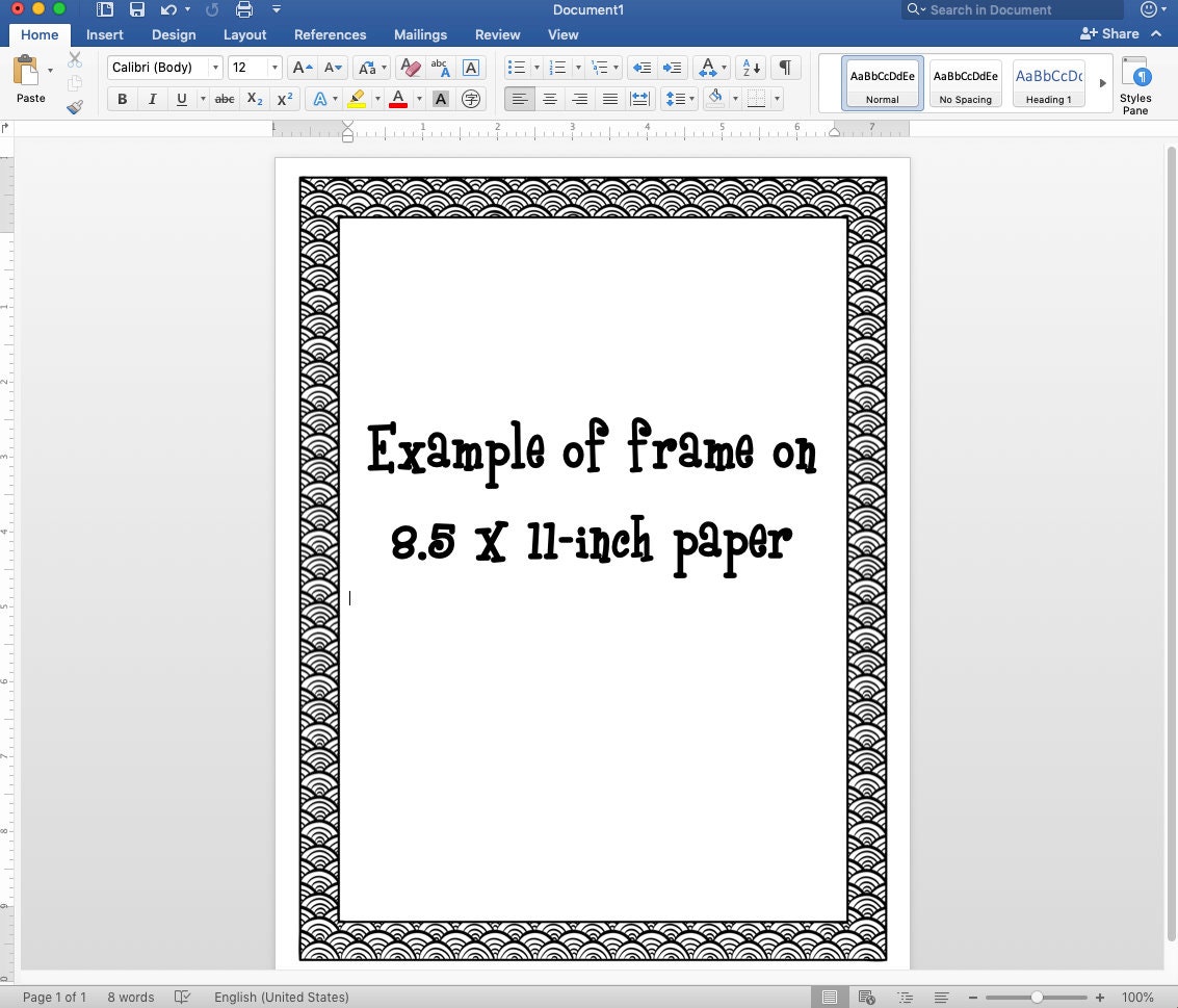 Zen Doodle Border Frames - Etsy