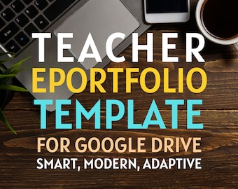 Teacher Portfolio Website Template - Etsy
