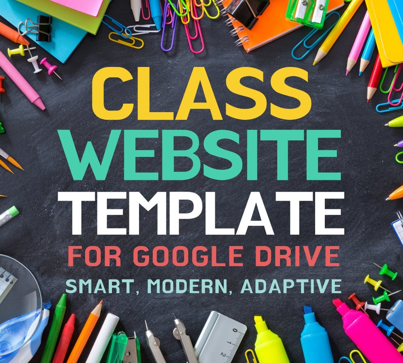 Class Website Template for Google Sites - Etsy