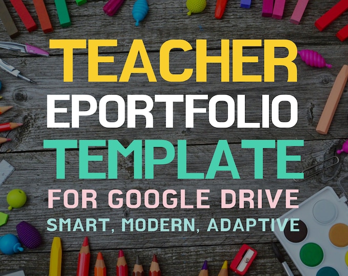 Teacher Portfolio Website Template - Etsy