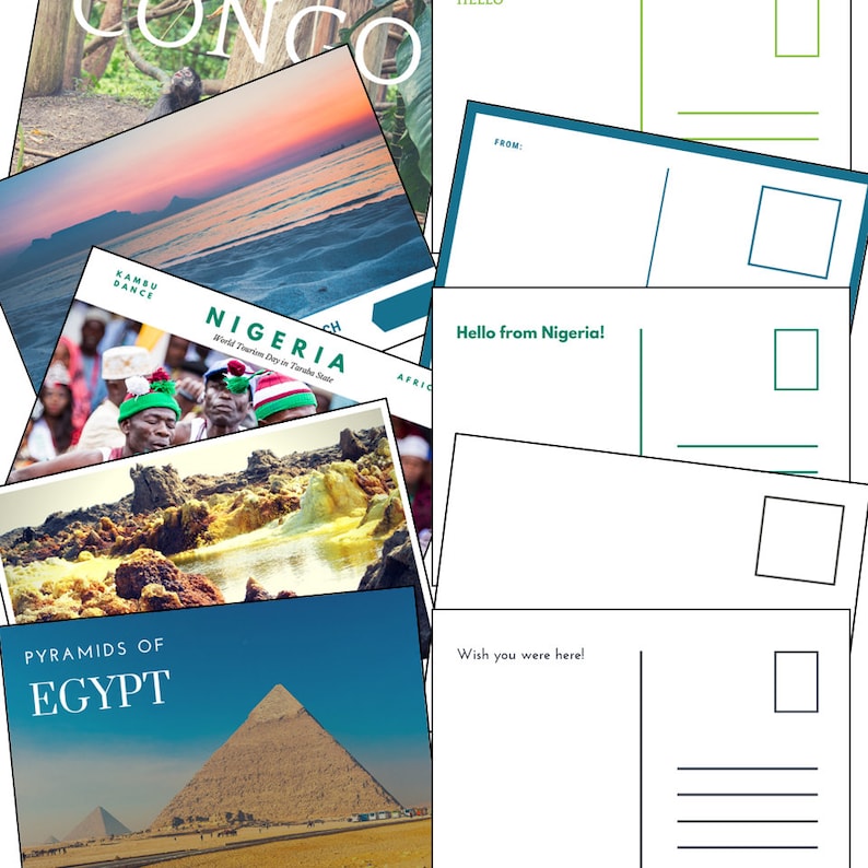 Postcards Around the World | Etsy