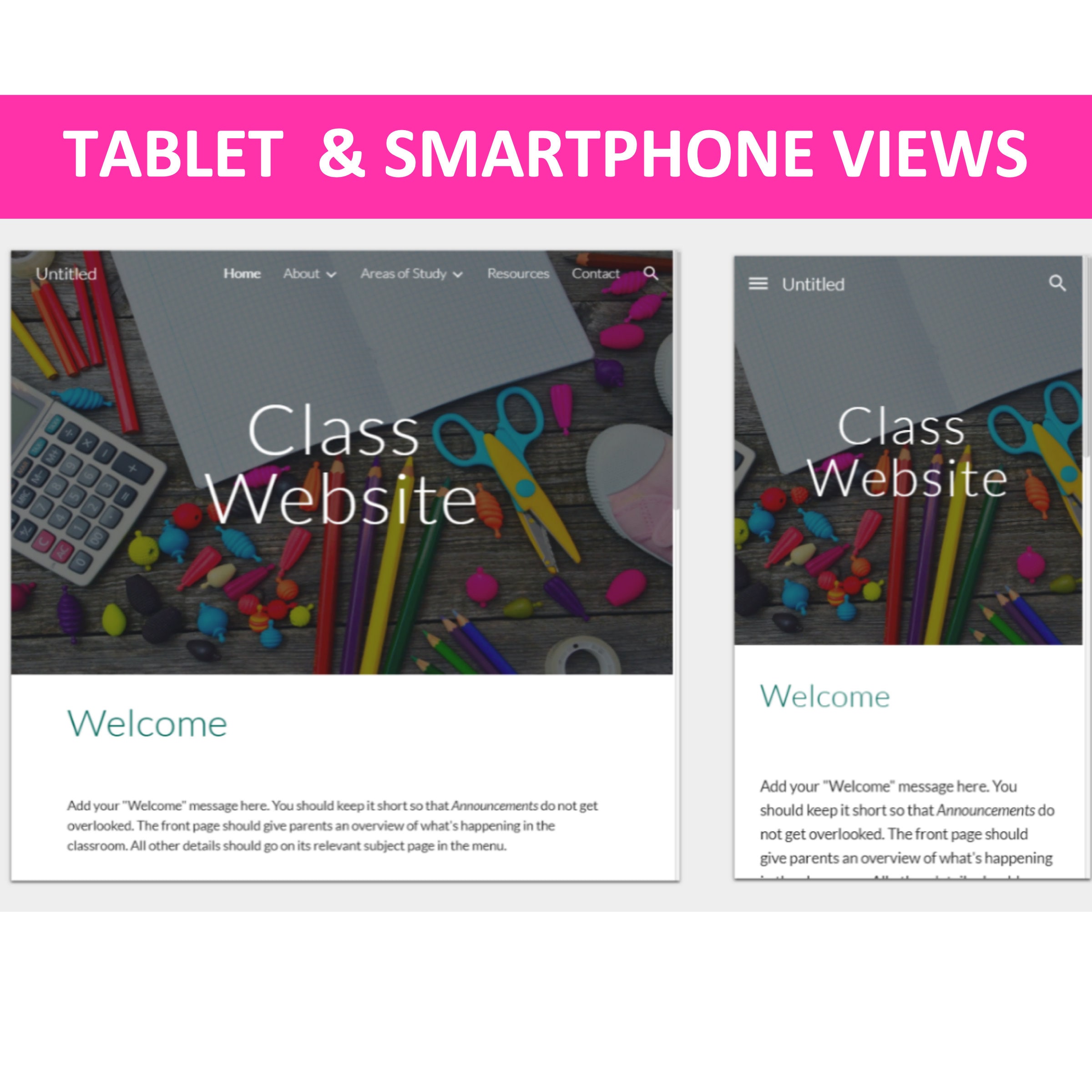 Class Website Template for Google Sites - Etsy