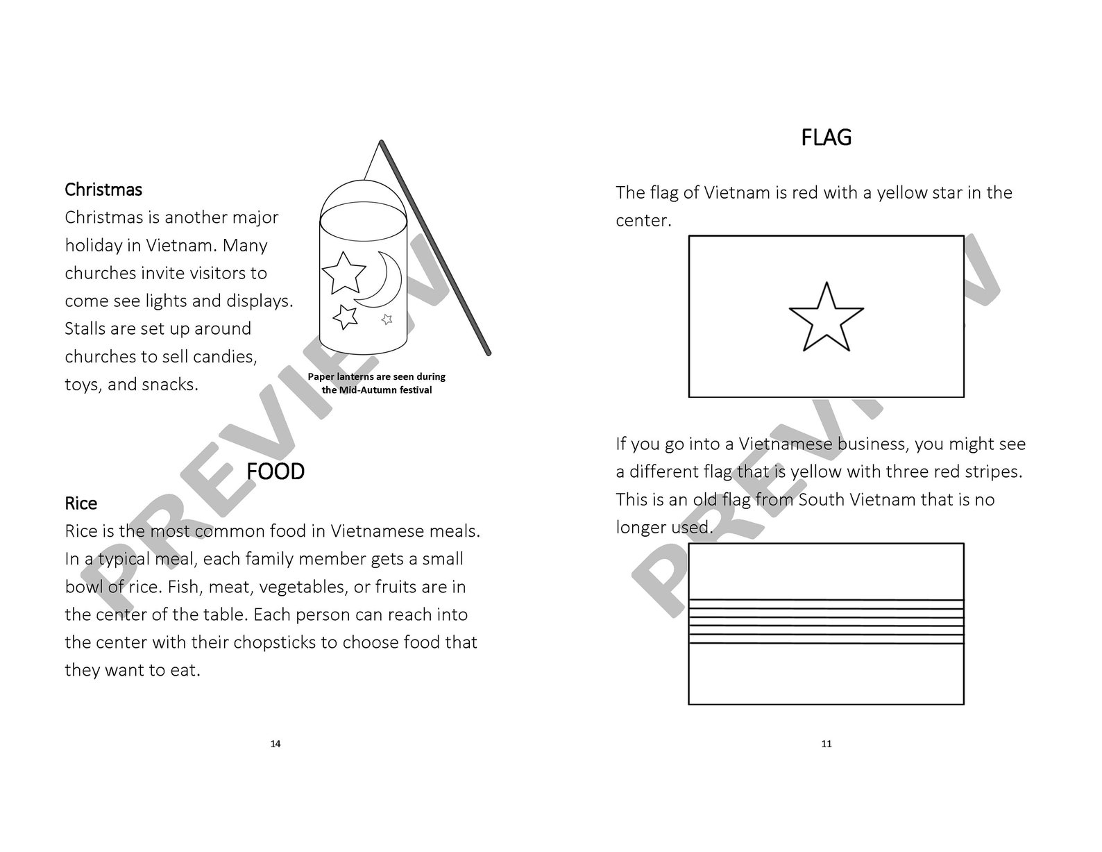 VIETNAM - Learn About Vietnam Booklet Nonfiction Country Study - Etsy