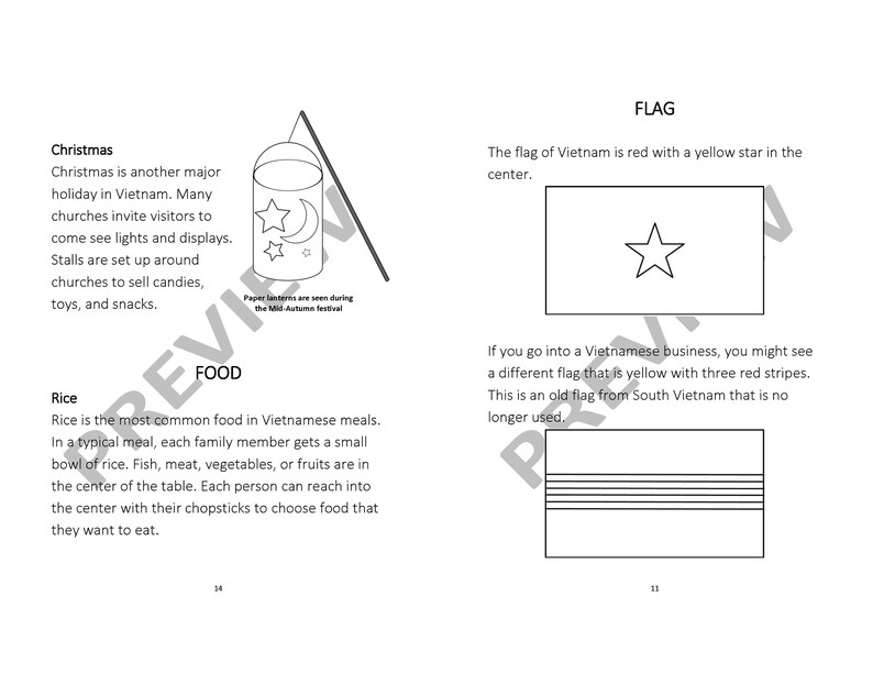 VIETNAM - Learn About Vietnam Booklet Nonfiction Country Study - Etsy