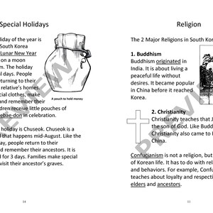 KOREA - A Study of South Korea Booklet Nonfiction Country Study - Etsy