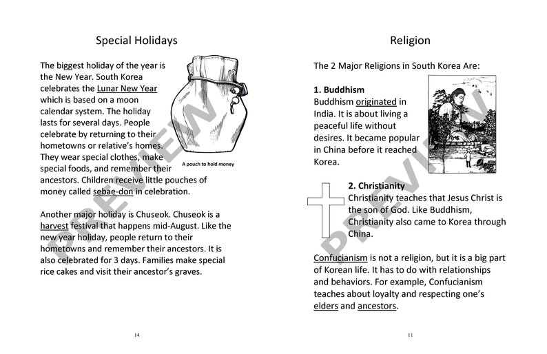 KOREA - A Study of South Korea Booklet Nonfiction Country Study - Etsy