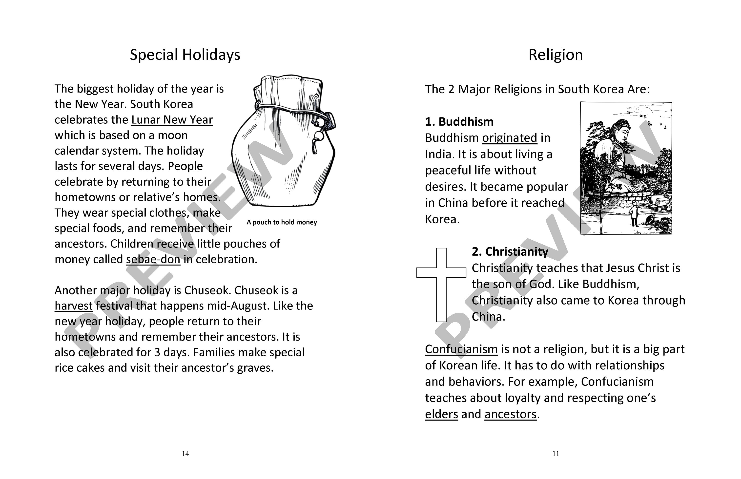 KOREA - A Study of South Korea Booklet Nonfiction Country Study - Etsy