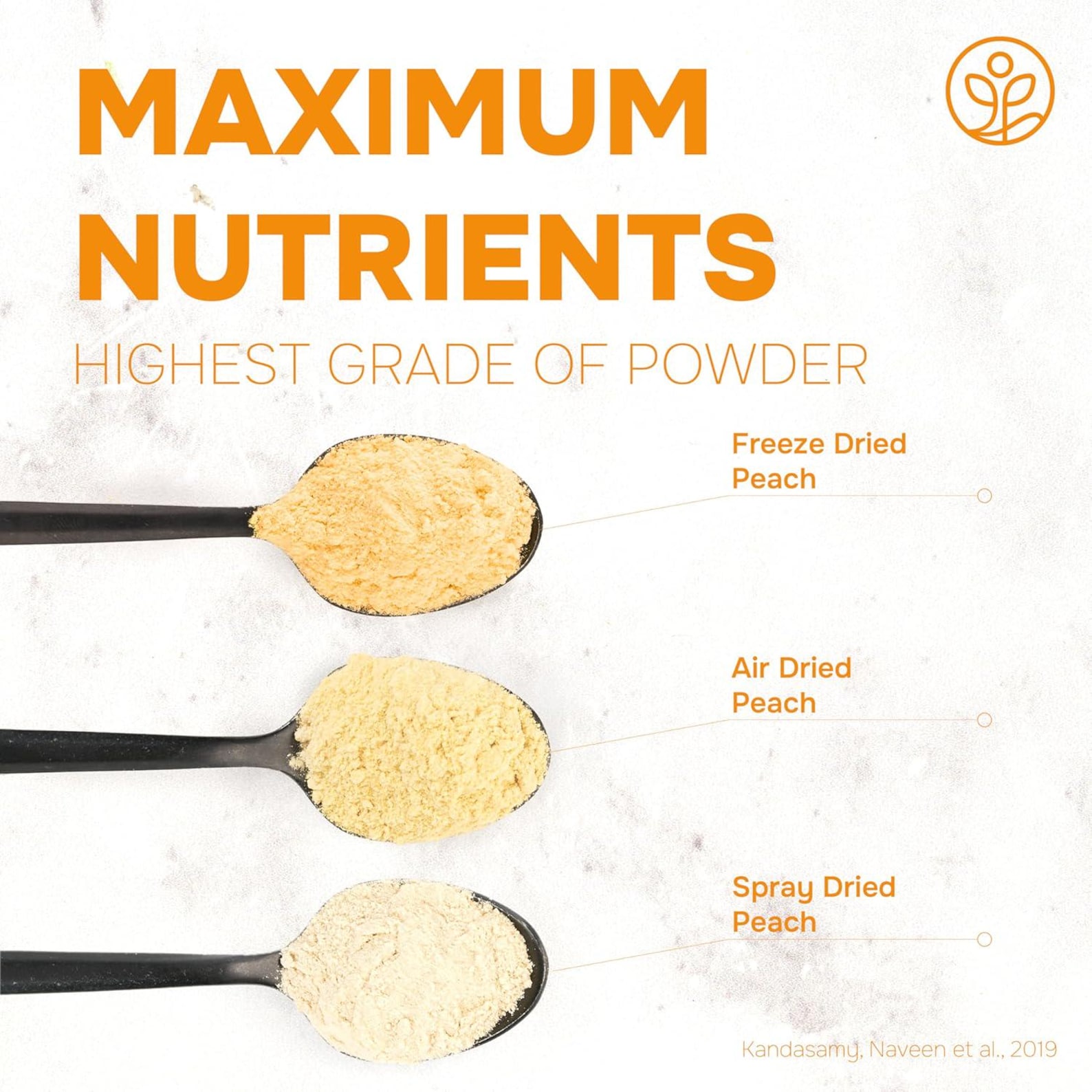 Jungle Powders Organic Peach Powder 5oz Bag/141g, Freeze-dried Peaches ...