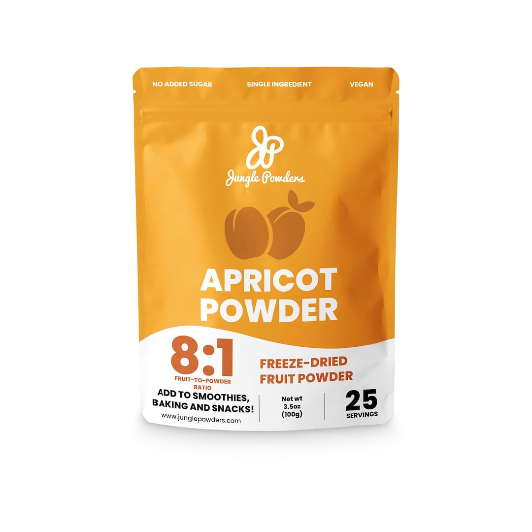 Jungle Powders Freeze Dried Apricot Powder 3.5oz / 100g 100% Natural ...