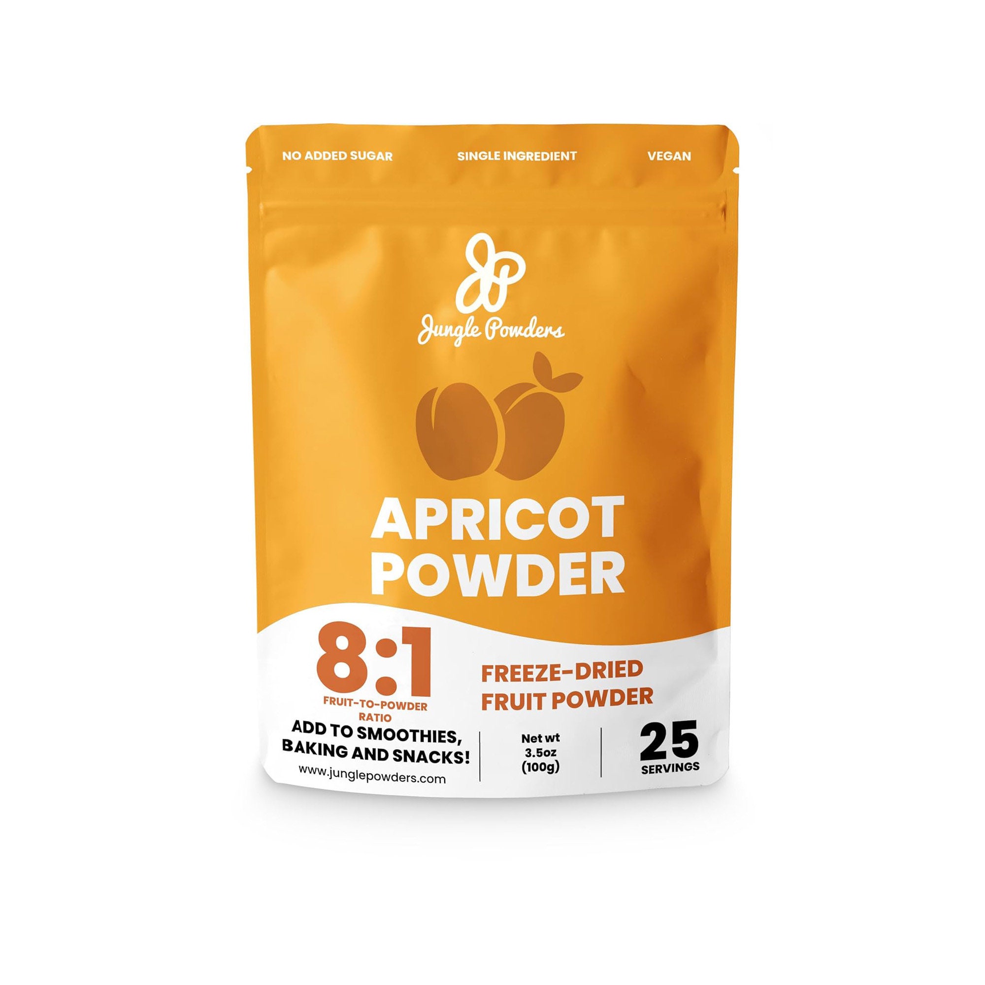 Jungle Powders Freeze Dried Apricot Powder 3.5oz / 100g 100% Natural ...