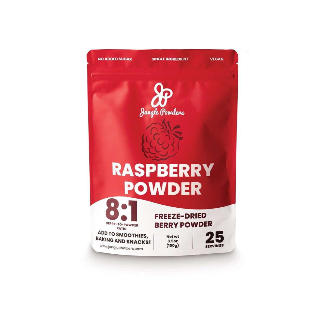 Jungle Powders Freeze Dried Raspberry Powder 3.5oz / 100g | 100% ...