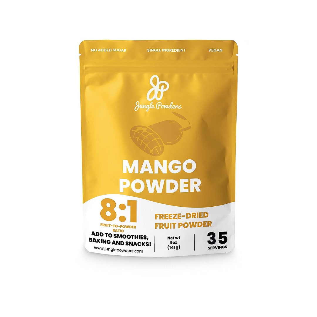 Jungle Powders Freeze Dried Mango Powder 5oz / 141g | 100% Natural Non ...