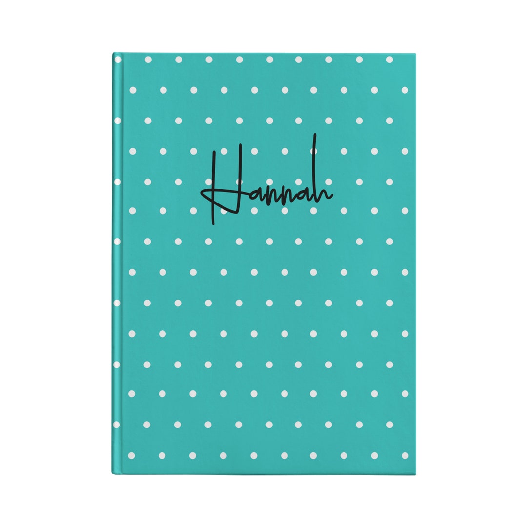 Personalized Polka Dot Journal Custom Polkadot Diary Personalized Gift ...