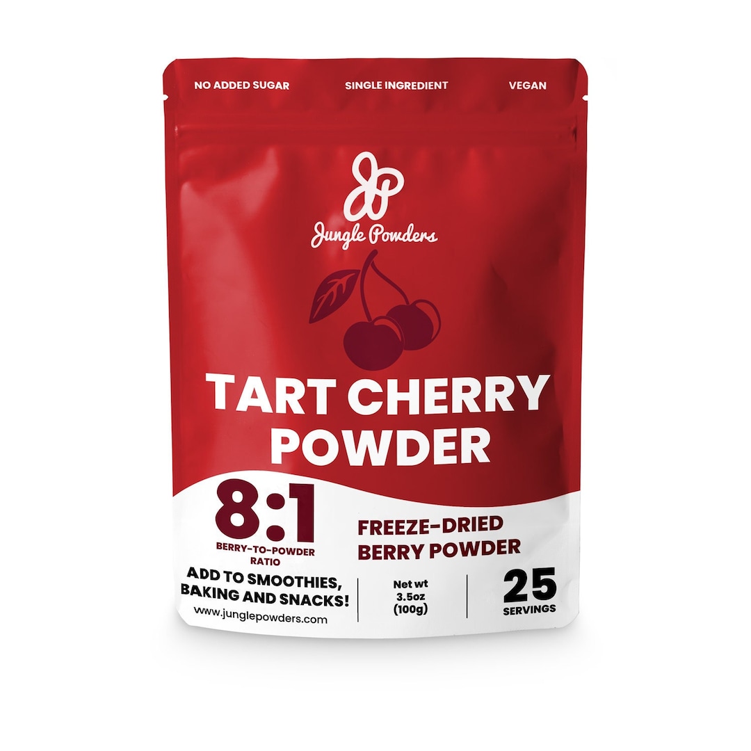 Jungle Powders Tart Cherry Powder 3.5oz / 100g 100% Freeze-dried Fruit ...