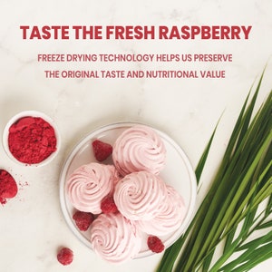Jungle Powders Freeze Dried Raspberry Powder 3.5oz / 100g, 100% Natural ...