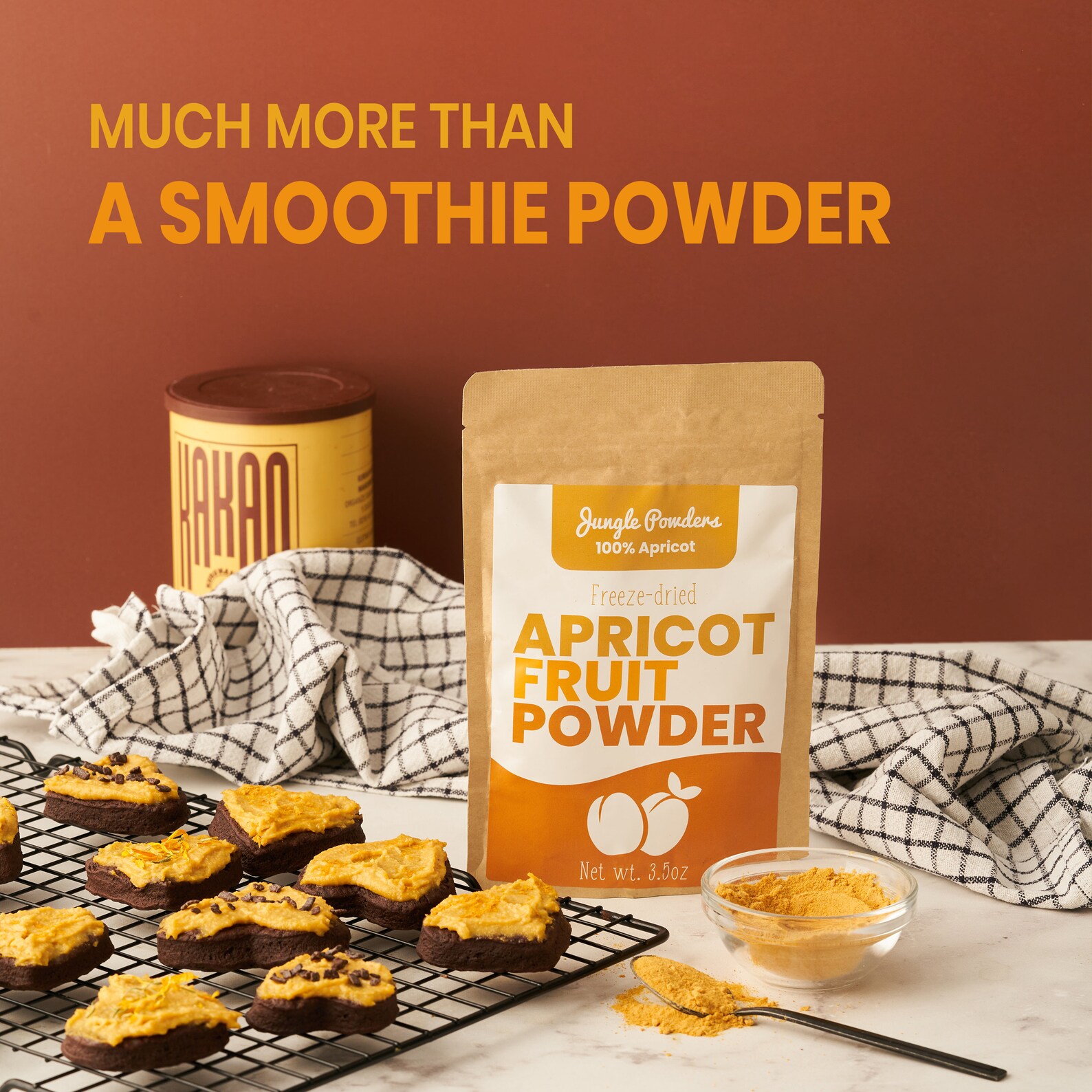Jungle Powders Freeze Dried Apricot Powder 3.5oz / 100g 100% Natural ...