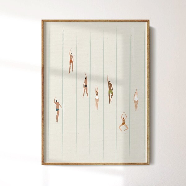 Swimming Pool Art - Etsy
