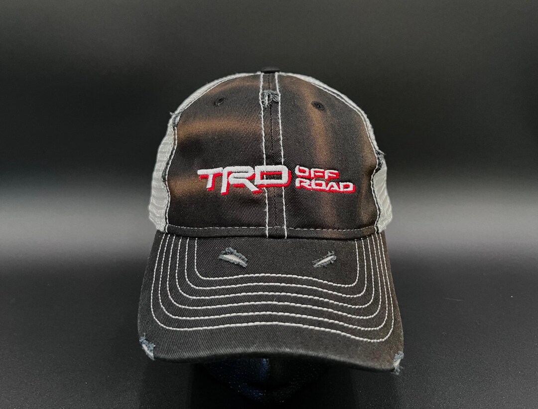 TRD off Road Embroidered Unstructured Mesh Back Trucker Hat Reefmonkey ...