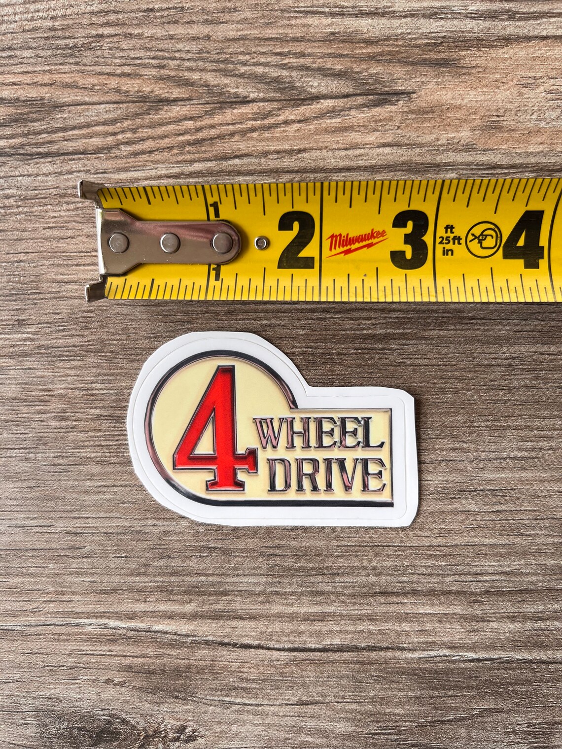 4 Wheel Drive FJ40 Decal, Waterproof UV Sticker, Land Cruiser Gift ...