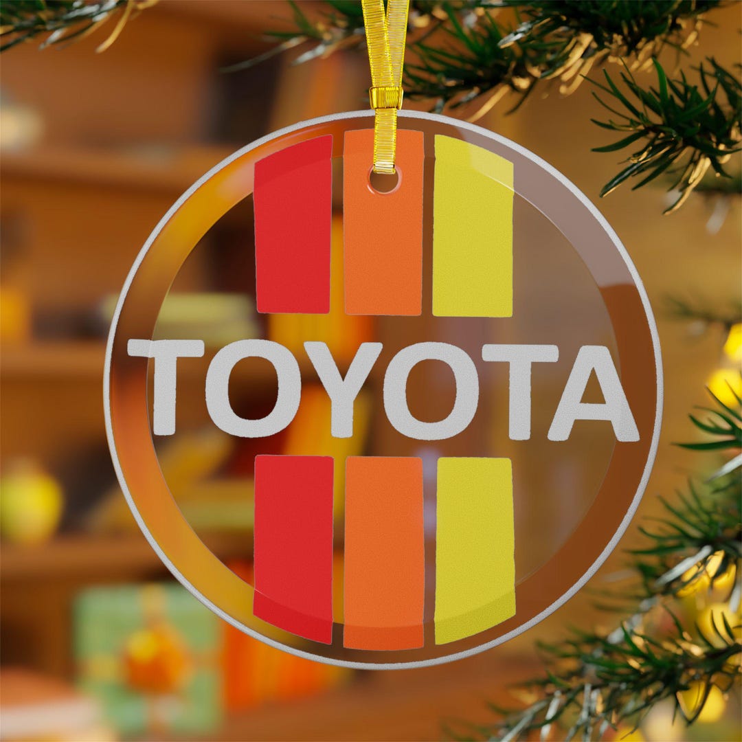 3 Stripe Toyota Glass Christmas Tree Ornament - Reefmonkey - Etsy