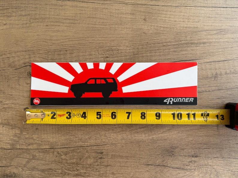 4 Runner Toyota Rising Sun Bumper Sticker Decal - Reefmonkey - Etsy