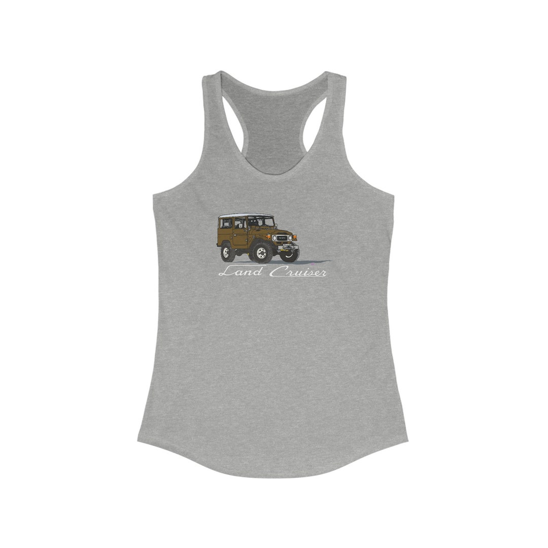 FJ40 Land Cruiser Women's Racerback Tank Top - Reefmonkey Artist Brody ...