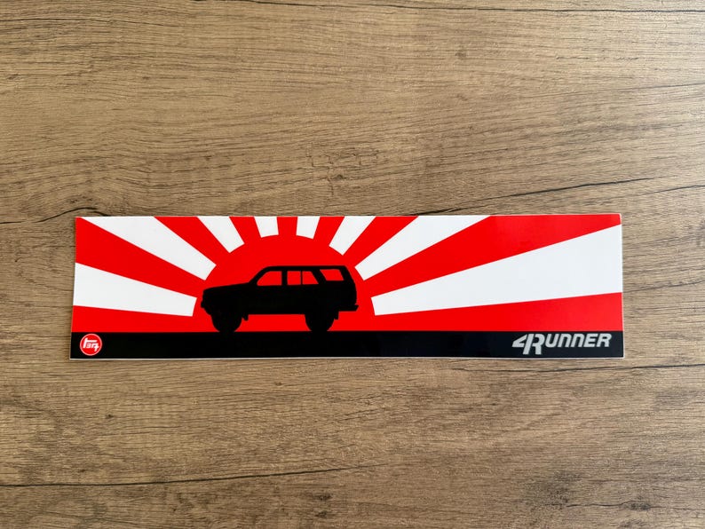 4 Runner Toyota Rising Sun Bumper Sticker Decal - Reefmonkey - Etsy