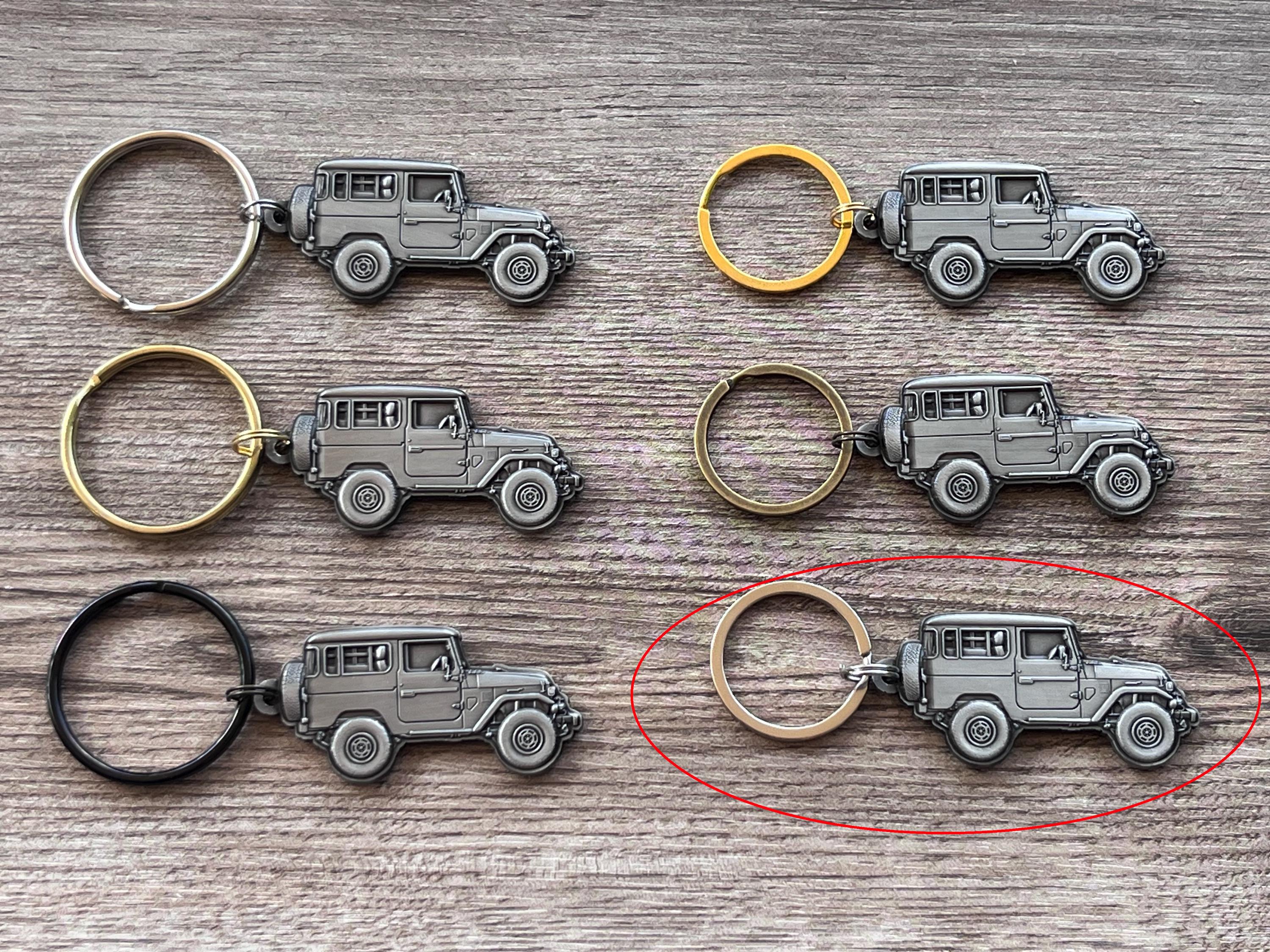 FJ40 Land Cruiser Metal Keychain: Toyota Key Chain - Reefmonkey - Etsy