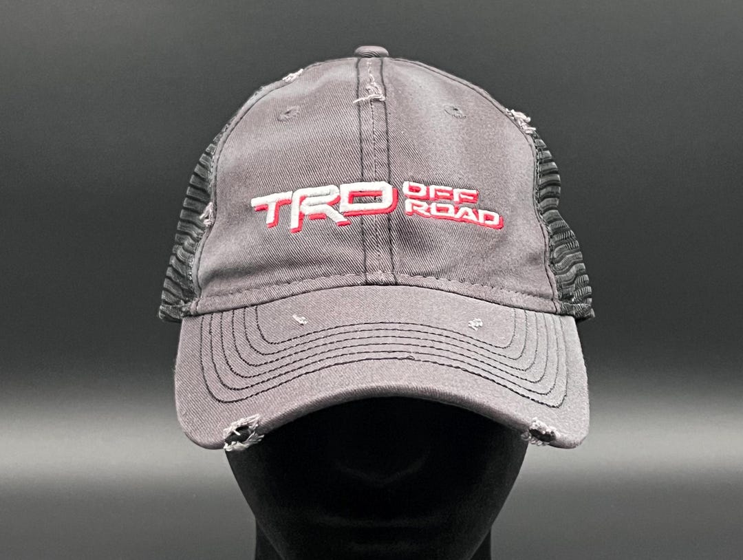 TRD off Road Embroidered Unstructured Mesh Back Trucker Hat ...