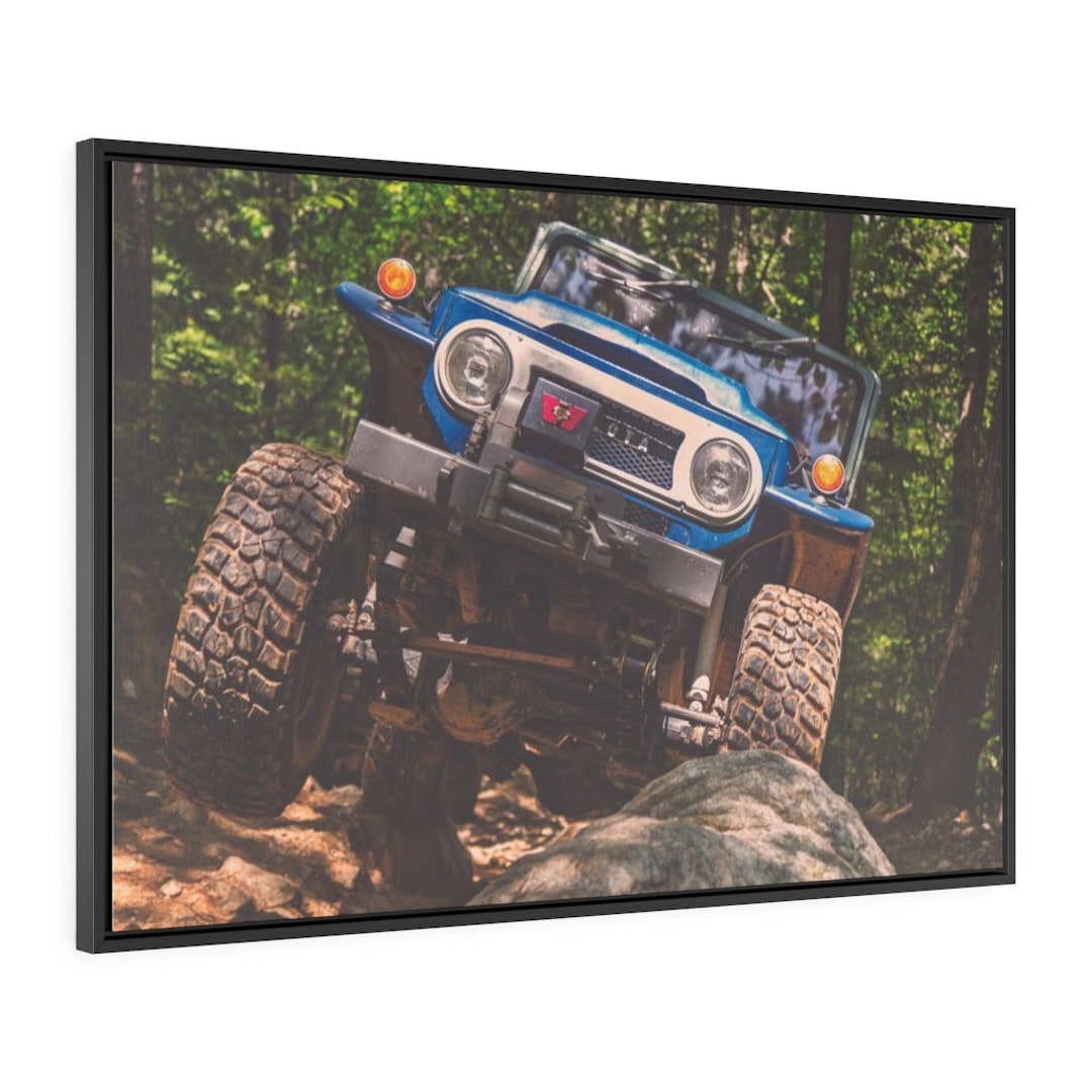 Land Cruiser Artwork, FJ40 Framed Canvas, FJ40 Wall Art - Reefmonkey ...