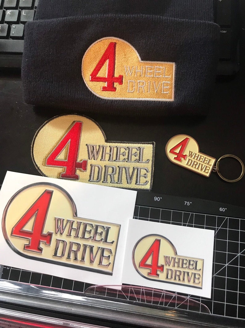 4 Wheel Drive FJ40 Decal, Waterproof UV Sticker, Land Cruiser Gift ...