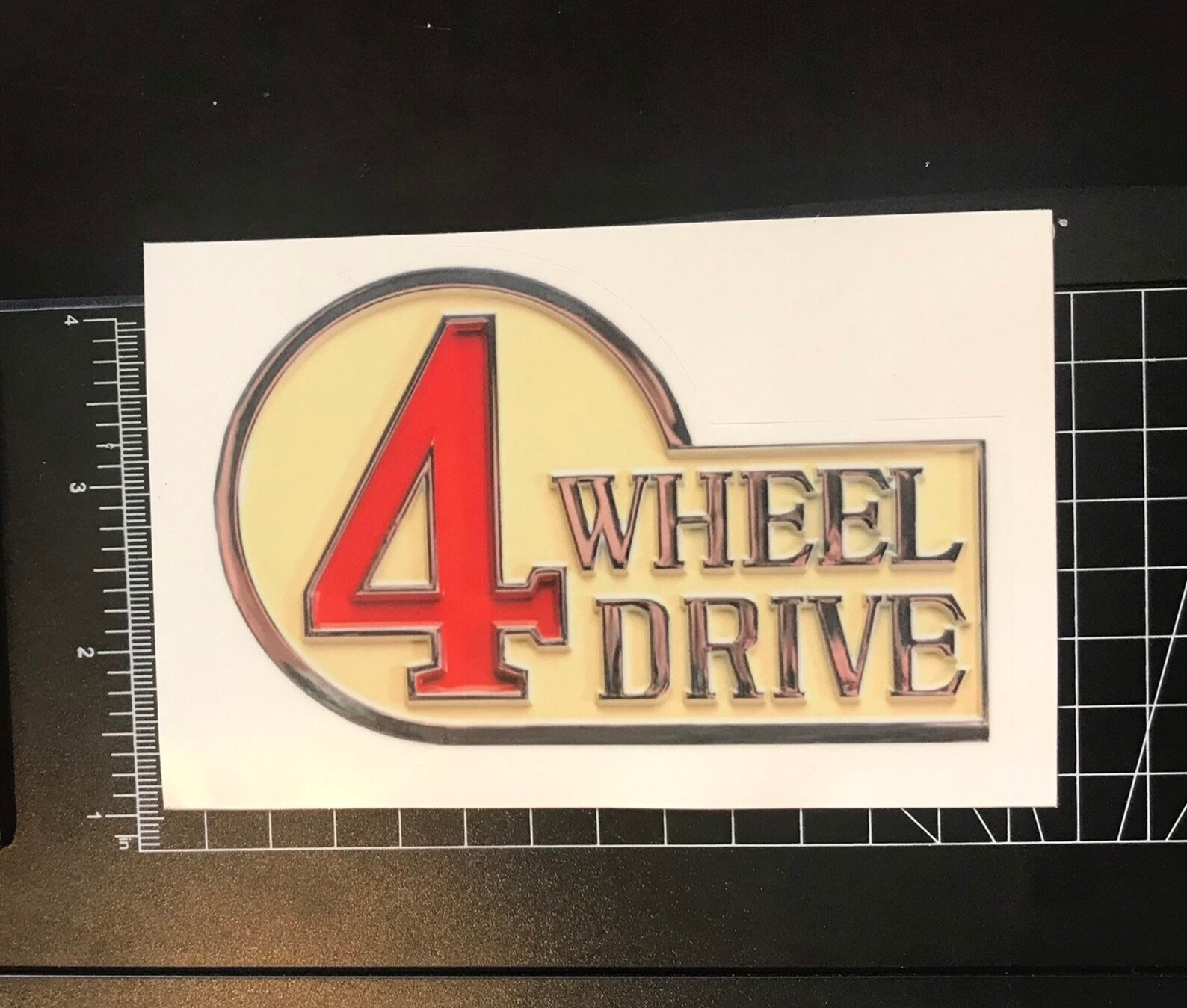 4 Wheel Drive FJ40 Decal, Waterproof UV Sticker, Land Cruiser Gift ...