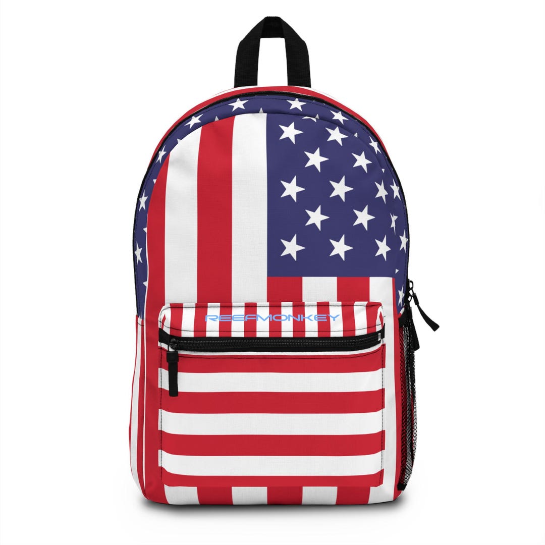 American Flag Adult Kids Backpack (made in USA) - Reefmonkey - Etsy