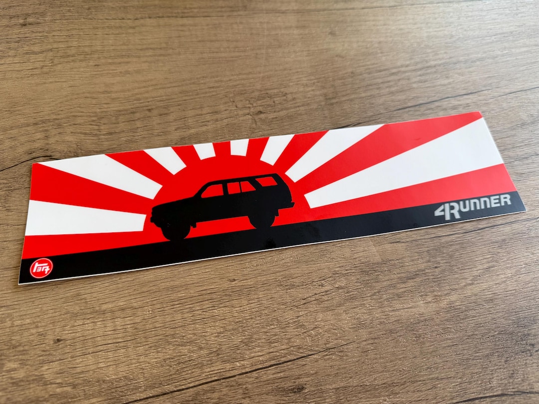 4 Runner Toyota Rising Sun Bumper Sticker Decal - Reefmonkey - Etsy