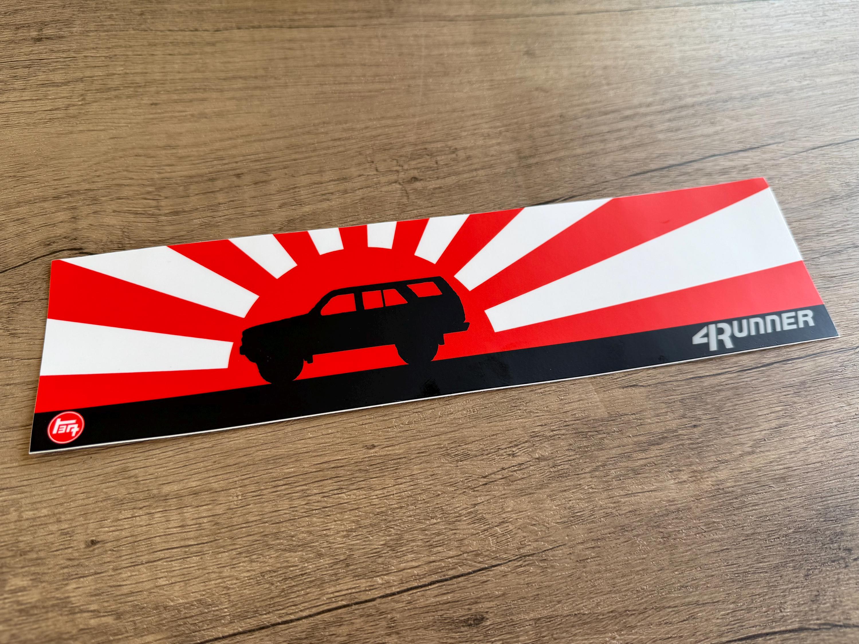 4 Runner Toyota Rising Sun Bumper Sticker Decal - Reefmonkey - Etsy