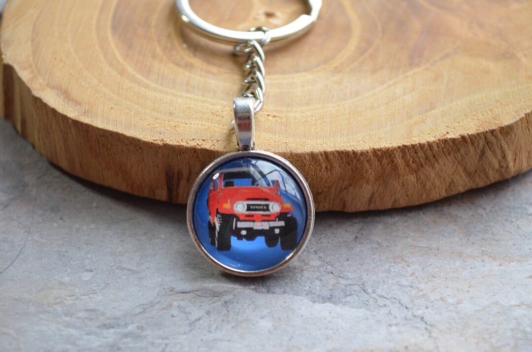FJ40 Land Cruiser Toyota Metal Dangle Key Chain - Reefmonkey - Etsy