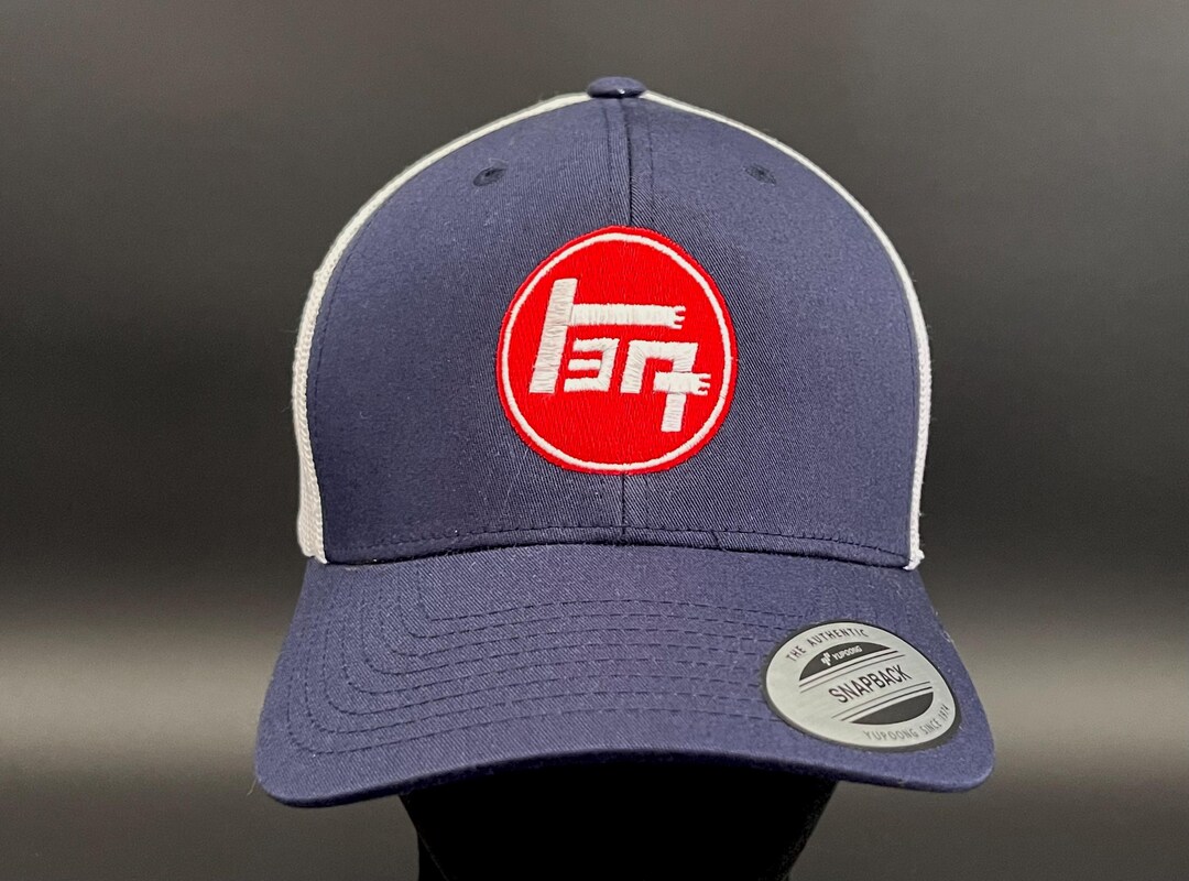 TEQ Red Logo Embroidered Structured Snapback Yoopong Trucker Hat ...