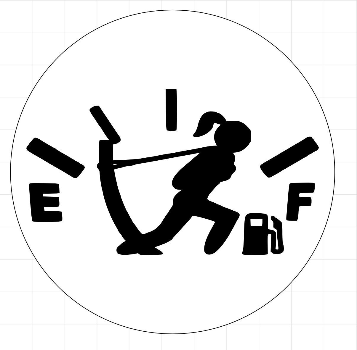 Gas Gauge Decal - Etsy