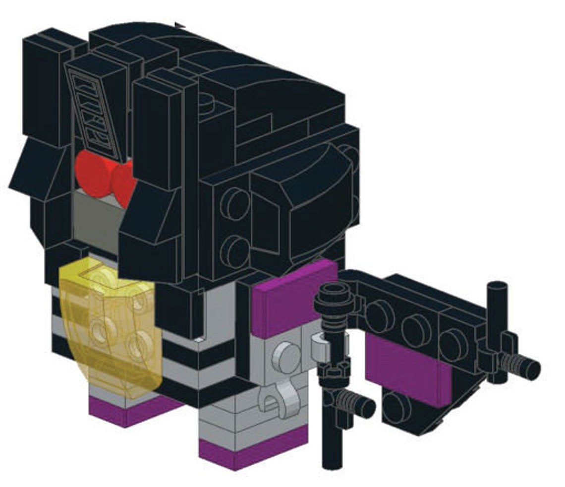 Custom LEGO Brickhead Instructions - "skywarp" Decepticon Transformer ...