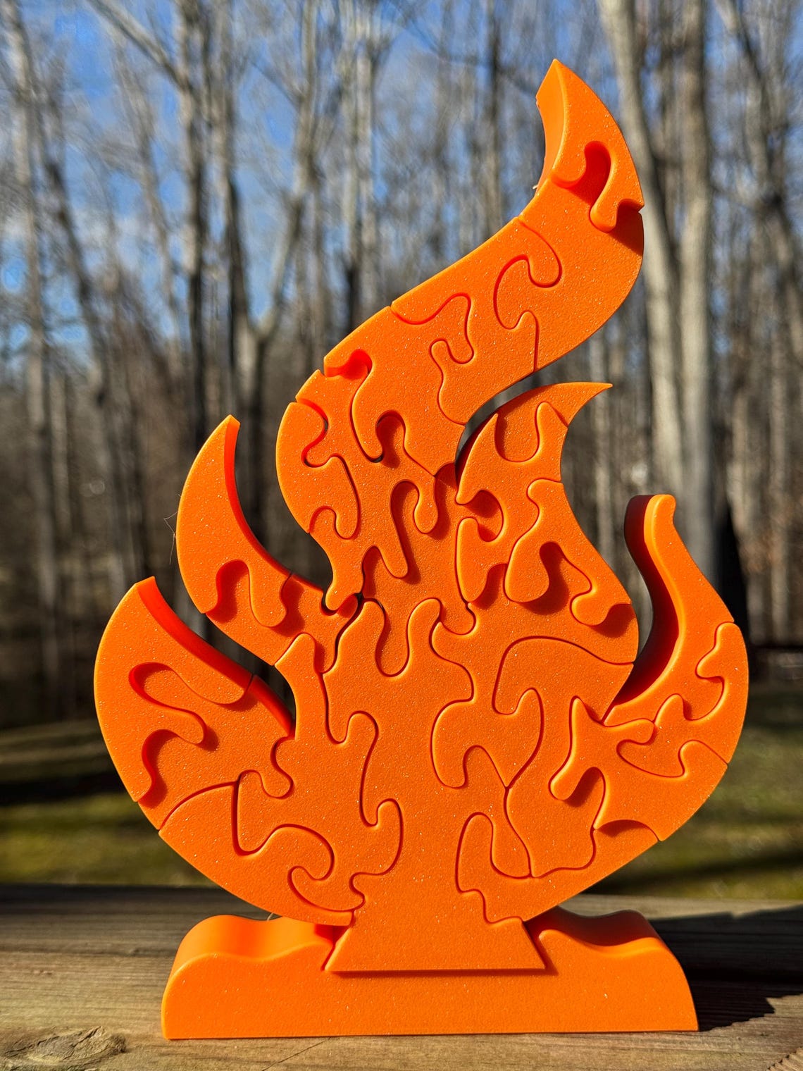 Large Survivor-inspired Fire Puzzle Replica- 9.5" X 6.5 |available in ...