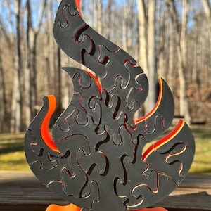 Large Survivor-inspired Fire Puzzle Replica- 9.5" X 6.5 |available in ...