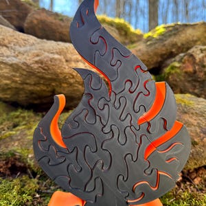 Large Survivor-inspired Fire Puzzle Replica- 9.5" X 6.5 |available in ...